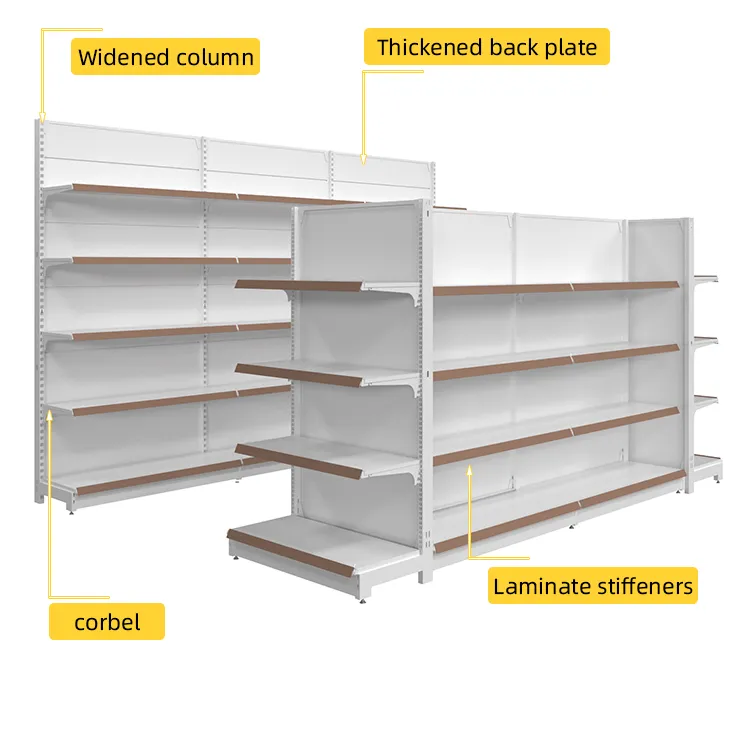 20#90KG Special White Supermarket shelves - RunDa Shelf – Good china ...